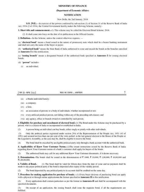 Electoral Bonds Scheme 2018 Pdf