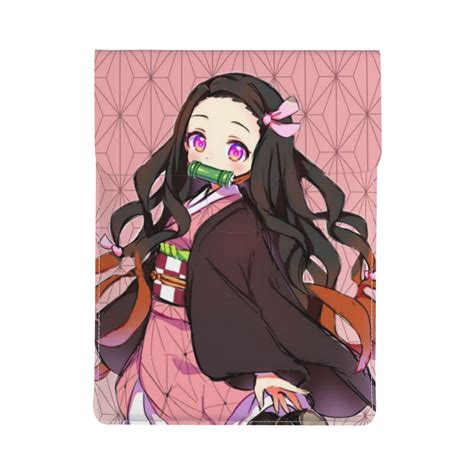 Kamado Nezuko Leather Laptop Sleeve Case Slim Waterproof Protective