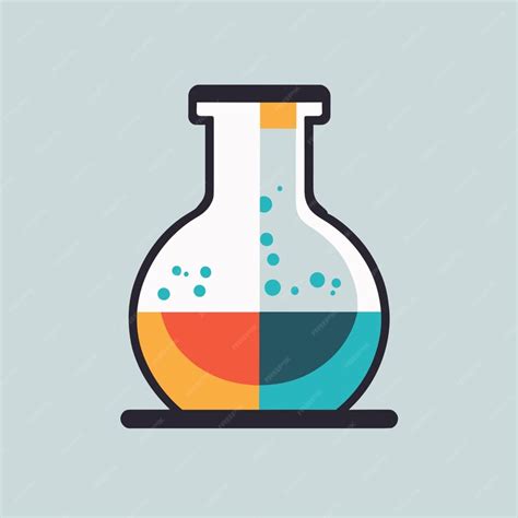 Premium Vector Chemistry Flask Scientific Lab Concept Vector Illustration