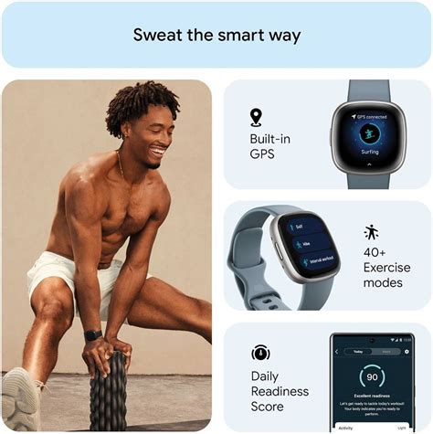 Fitbit Versa 4 Fitness Smartwatch 1 58 AMOLED Touch Display Daily
