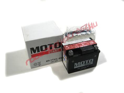 Motostart akkumulátor, YTX4L-BS- MS-YTX4L-BS - Robogóalkatré