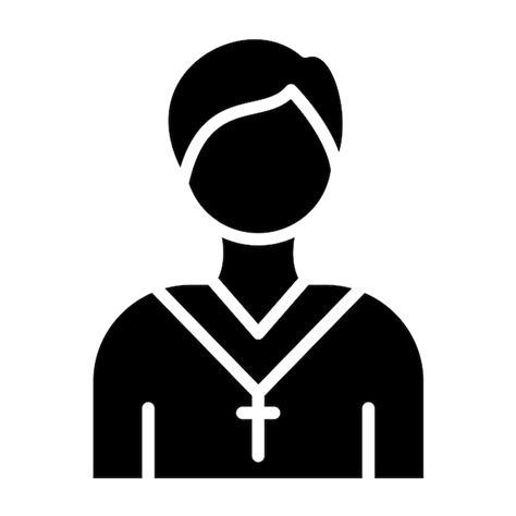 Vector Design Pastor Icon Style Premium Vector