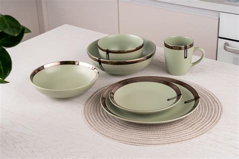 ᐉ Сервиз столовой посуды Ardesto Liguria Green Bay 30 предметов 6 ...