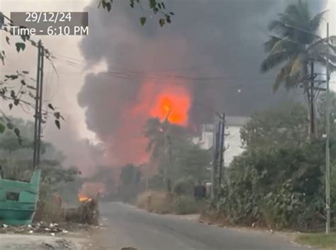 Palghar Fire Massive Blaze Erupts At Chemical Factory In Boisar