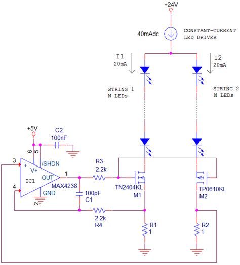 Led Strings Driven By Current Source Mirror Edn