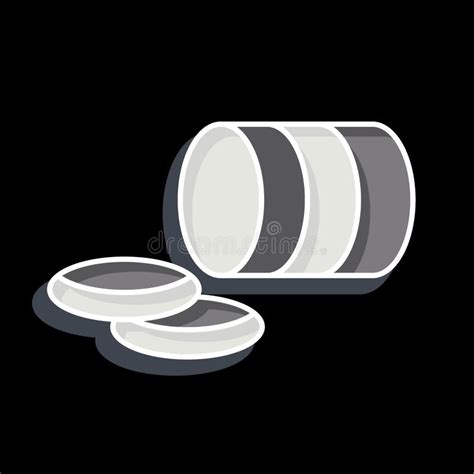Icon Bacon Related To Picnic Symbol Glossy Style Simple Design