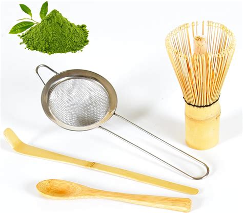 Japanese Matcha Whisk Set Bamboo Whiskmatcha Sifter And