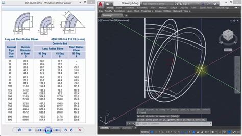 Autocad Latihan Piping Pipe Elbow Elbow Tee YouTube