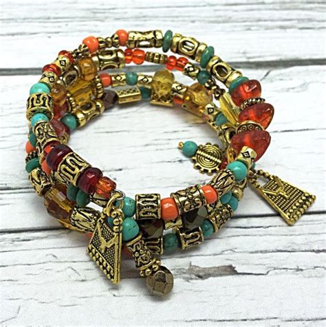 Hippie Bracelet Turquoise Bracelet Bohemian Bracelet Etsy Hippie