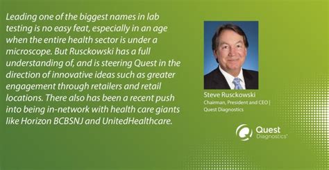 Quest Diagnostics On Linkedin Were Proud That Our Chairman President