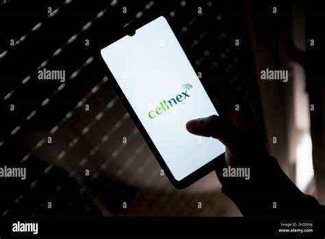 In This Photo Illustration A Cellnex Logo Seen Displayed On A Smartphone Screen In Athens