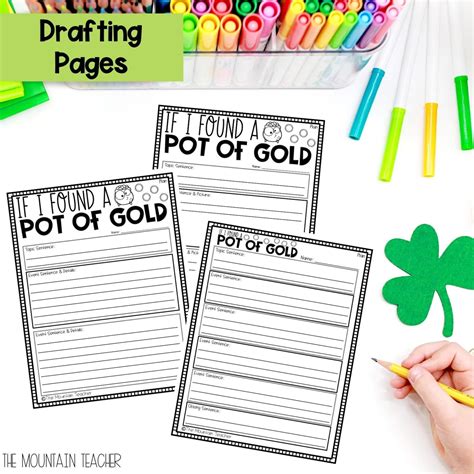 If I Found A Pot Of Gold St Patricks Day Writing Prompt And Bulletin