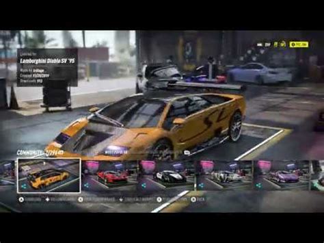 NFS Heat Lamborghini Diablo SV Customization YouTube