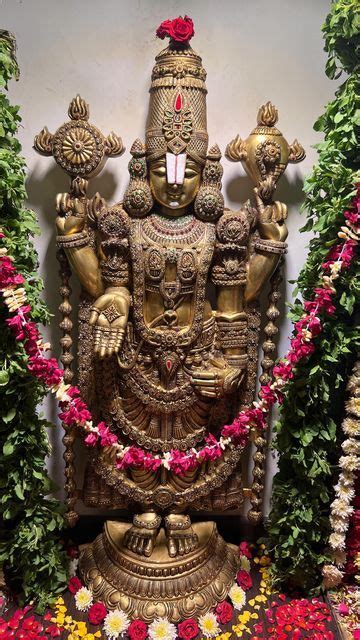 Dhana Lakshmi On Instagram Puratasi Day 18 Perumal N Manjal Segapu Arali Poo Maalai 🙏🏼