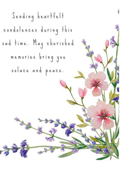 Printable Sympathy Messages Cards Printables Hub