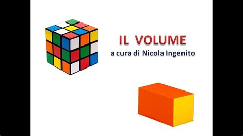 Il Volume Dei Solidi YouTube