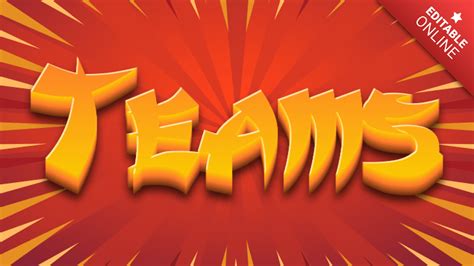 Teams Text Effect Generator
