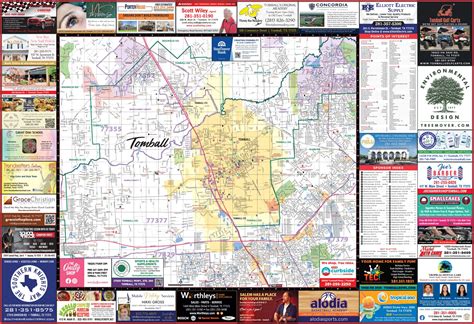 Tomball Detailed Street Map And Online Interactive Map Chamber Media Kit
