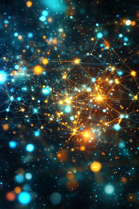 Abstract Neural Network Connections Data Flow Artificial Intelligence Concept Visualization