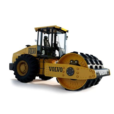 Volvo Road Roller Compactor 3d Model