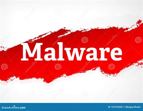 Malware Red Brush Abstract Background Illustration Stock Illustration