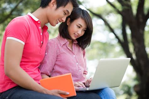 College Friends Stock Image Image Of Park Outdoors 28376087