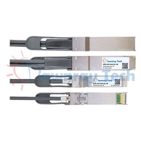 1m 328ft Fortinet Fn Cable Qsfp28 4sfp28 1 Compatible Qsfp28 To 4