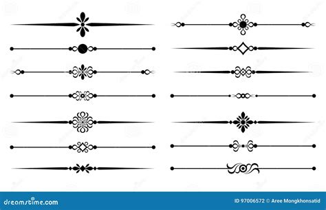 Ornamental Rules Stock Vector Illustration Of Drawing 97006572