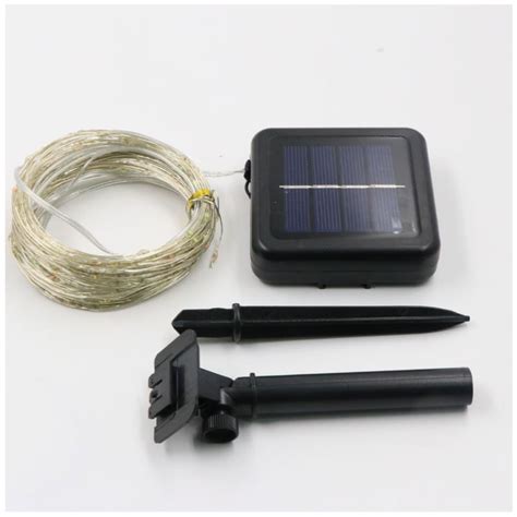 Luces En Alambre De Cobre Solar 200 Leds 20mt Ip65 Casaroyalcl