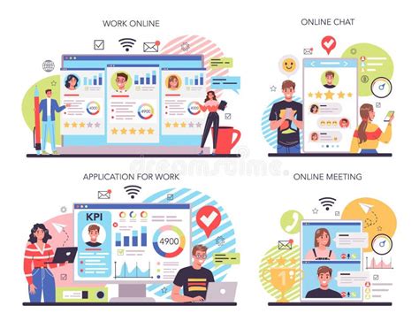 Kpi Online Service Or Platform Set Employee Evaluation Testing Stock