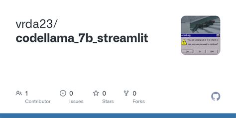 Github Vrda Codellama B Streamlit