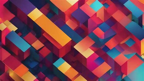 Premium Ai Image A Close Up Of A Colorful Abstract Design With Geometric Shapes Generative Ai