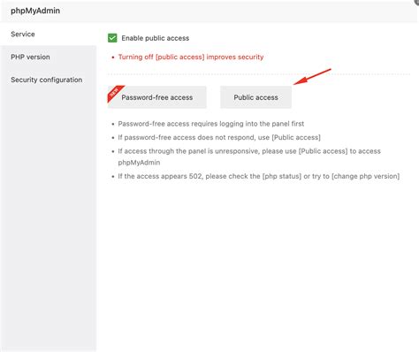 Phpmyadmin Aapanel Free Hosting Control Panel One Click Lamplemp