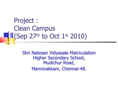 Cleanest Classroom Project Proposal Naga City Sped Center Draft Docx