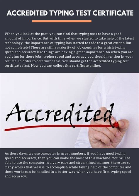 Ppt Accredited Typing Test Certificate Can Ensure A Good Employment