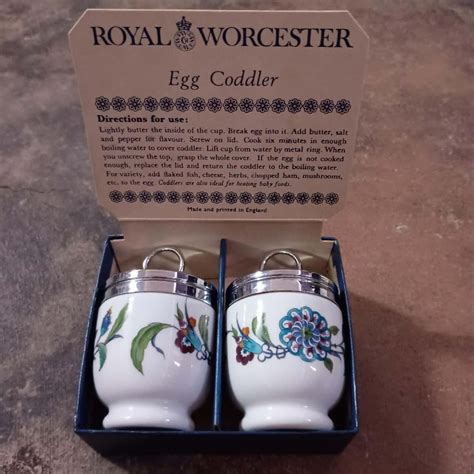 Royal Worcester Egg Coddler Set 2 Palmyra