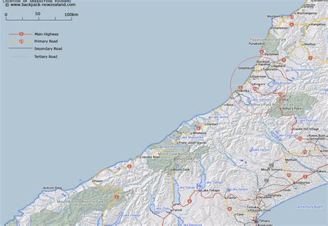 Where Is Greenstone Pounamu Map New Zealand Maps