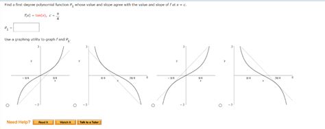Solved Find A First Degree Polynomial Function P Whose