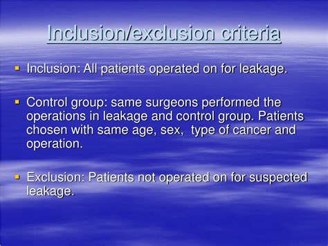 Ppt Anastomotic Leakage Powerpoint Presentation Free Download Id