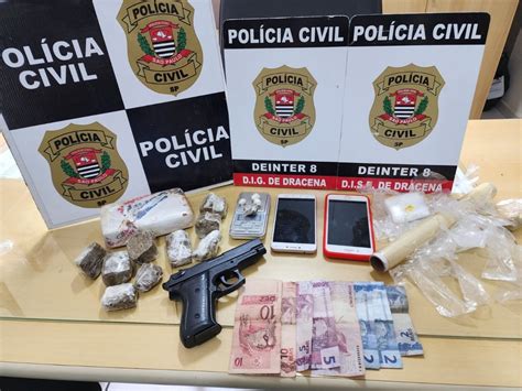 Homem De 22 Anos é Preso Em Flagrante Por Tráfico De Drogas Em Dracena