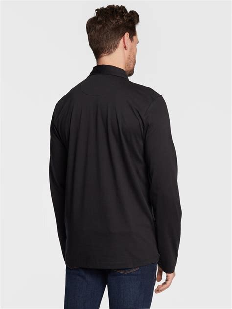 Baldessarini Тениска с яка и копчета Paxton B4 10027 000 5116 Черен