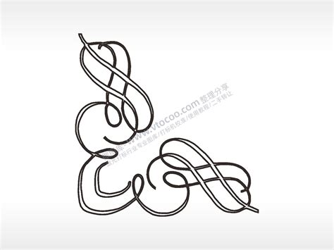 线条边角简笔画边框大全ai8 0格式激光打标文件通用矢量图 微图库