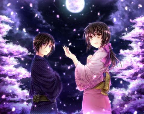 Yukimura Chizuru And Hijikata Toshizou Hakuouki Shinsengumi Kitan