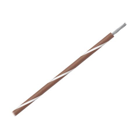 Pacer 16 Awg Striped Marine Wire Brown Wwhite Stripe 600 Voltage