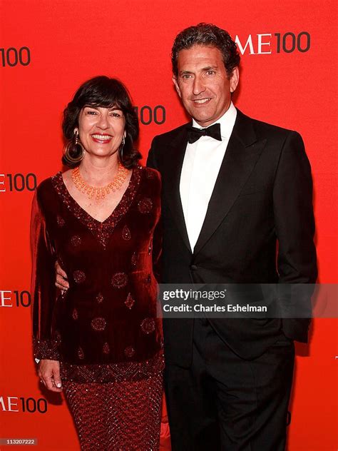 News Anchor Christiane Amanpour And Husband James Rubin Attends The