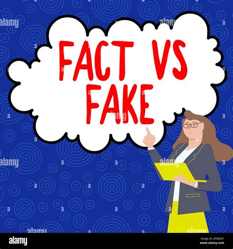 Hand Writing Sign Fact Vs Fake Concept Meaning Is It True Or Is False