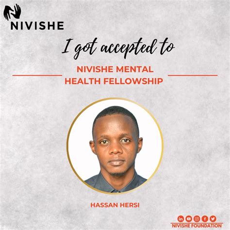 Nivishementalhealthfellowship Nfmhf Mentalhealth Hassan Hersi