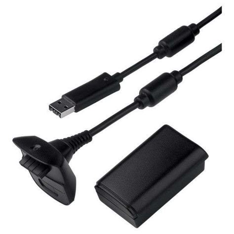 Batteries And Charging Stations Xbox 360 Generic Play And Charge Kit For