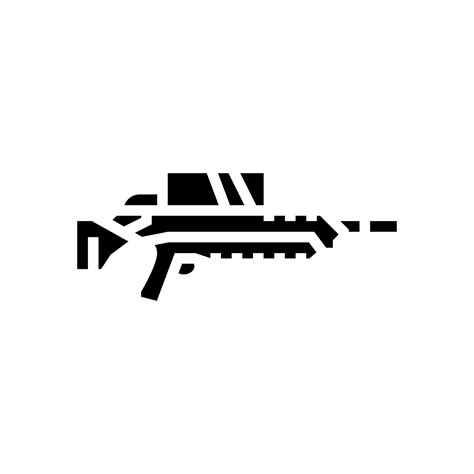 Flamethrower Weapon War Glyph Icon Vector Illustration 23246610 Vector