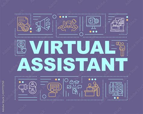 Virtual Assistant Word Concepts Banner Freelancer Subcontractor